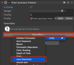 【Unity】魚眼レンズ風のカメラ演出を Post Processing で実現する | Midnight Code（旧: 夜中にUnity）