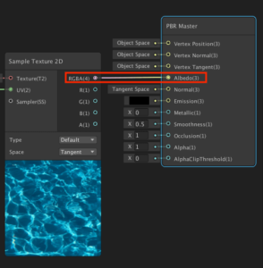 【Unity】Shader Graph でUVスクロールするマテリアル作る【入門】 | 夜中にUnity