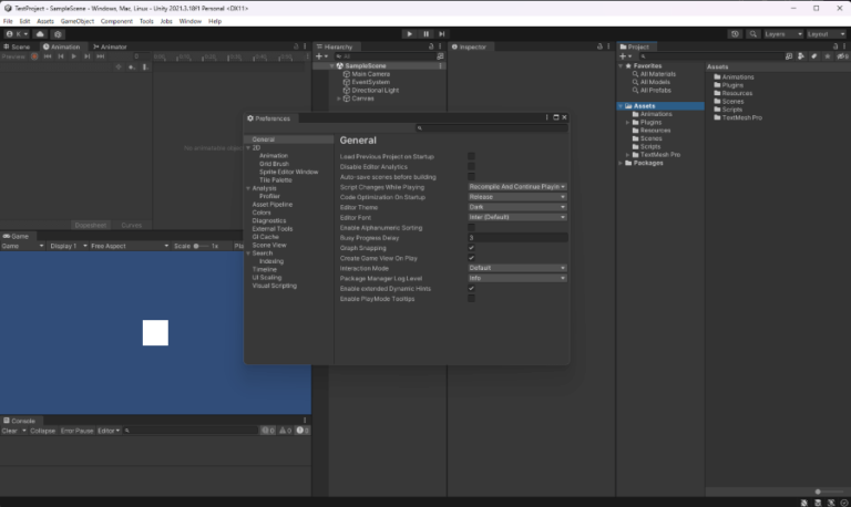 Unity エディターをダークテーマに変更する方法 | 夜中にUnity