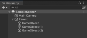 Unity で Hierarchy 内の順番をスクリプトから変更する方法【SetSibling】 | 夜中にUnity